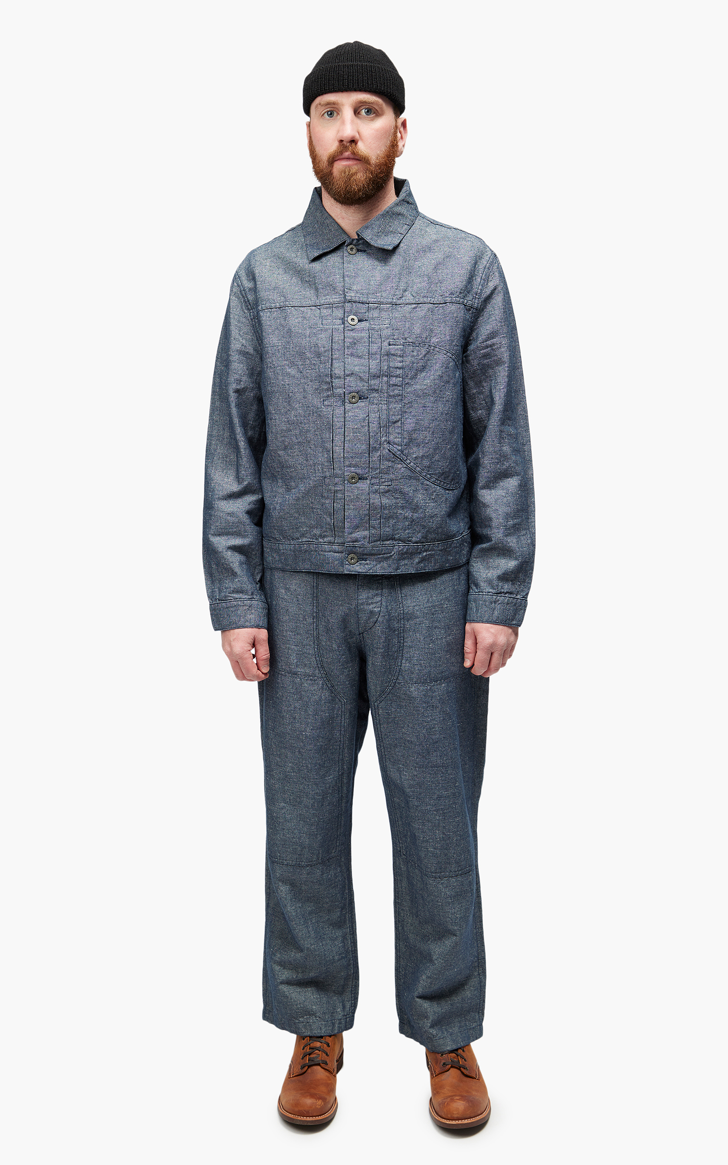 Nigel Cabourn Japanese Type 1 Cotton/Linen Jacket Navy | Cultizm Nigel Cabourn Japanese Type 1 Cotton/Linen Jacket Navy | Cultizm