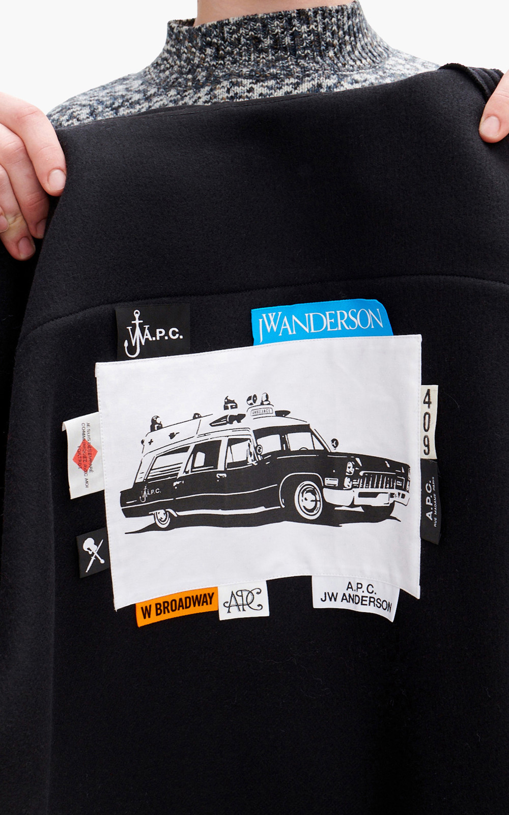 A.P.C. x JW Anderson Colin Coat Black | Cultizm A.P.C. x JW Anderson Colin Coat Black | Cultizm