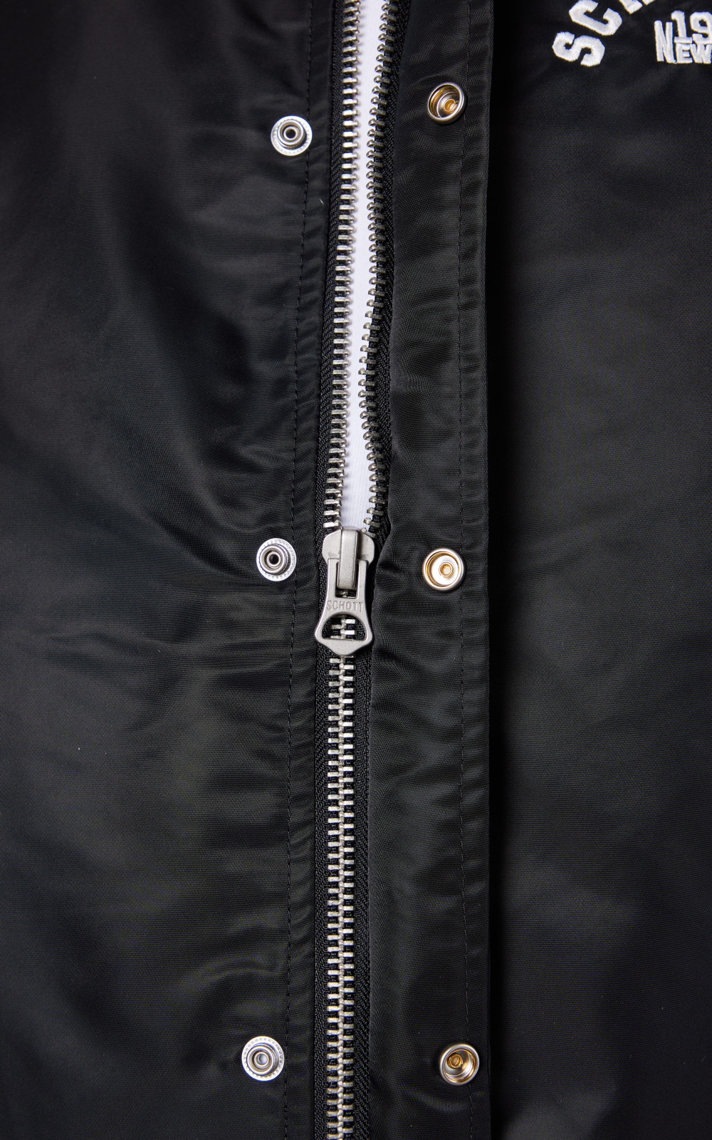 Schott NYC Princeton1 Varsity Jacket Black | Cultizm Schott NYC Princeton1 Varsity Jacket Black | Cultizm