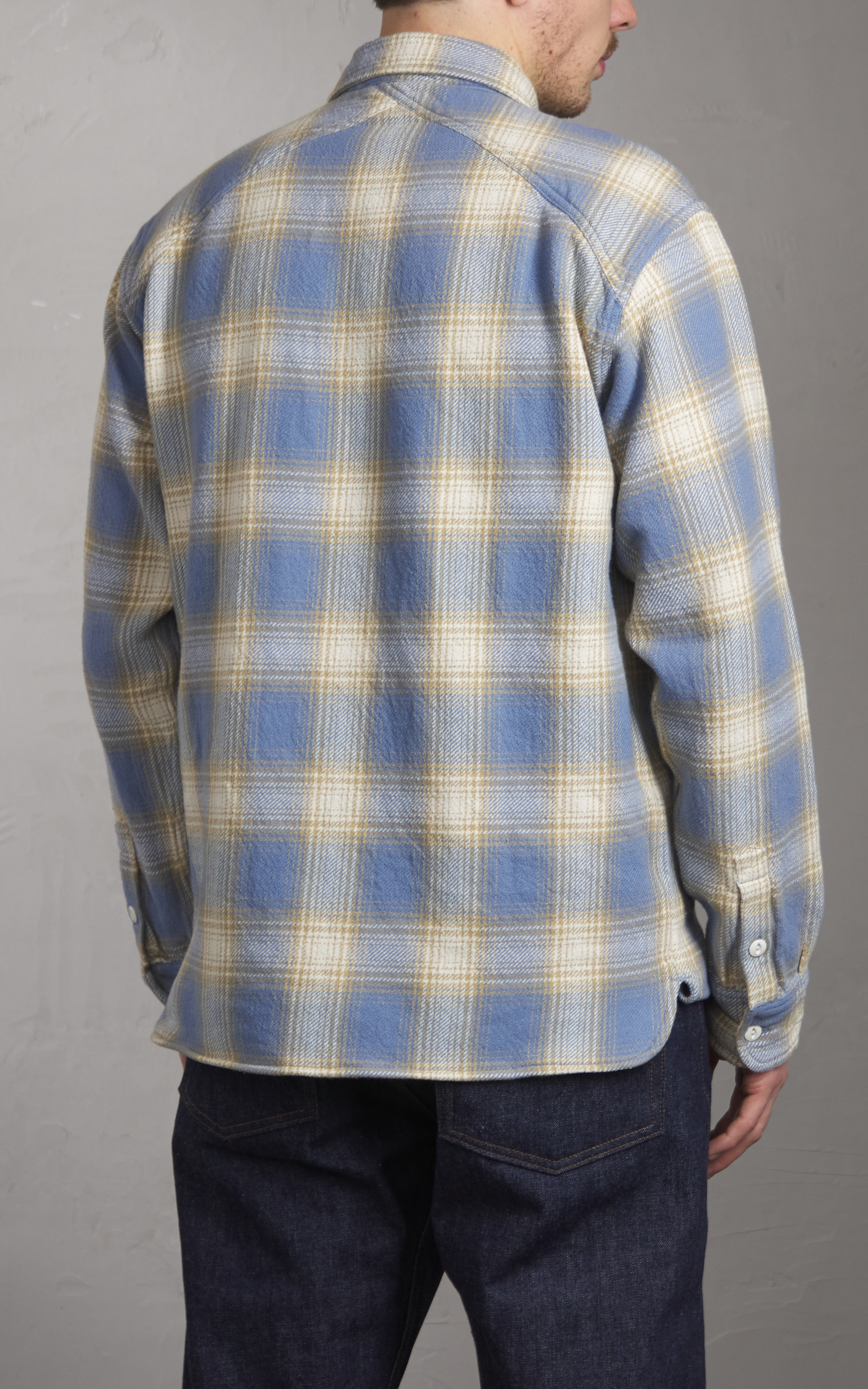 3sixteen Crosscut Flannel Plaid Powder Blue | Cultizm 3sixteen Crosscut Flannel Plaid Powder Blue | Cultizm