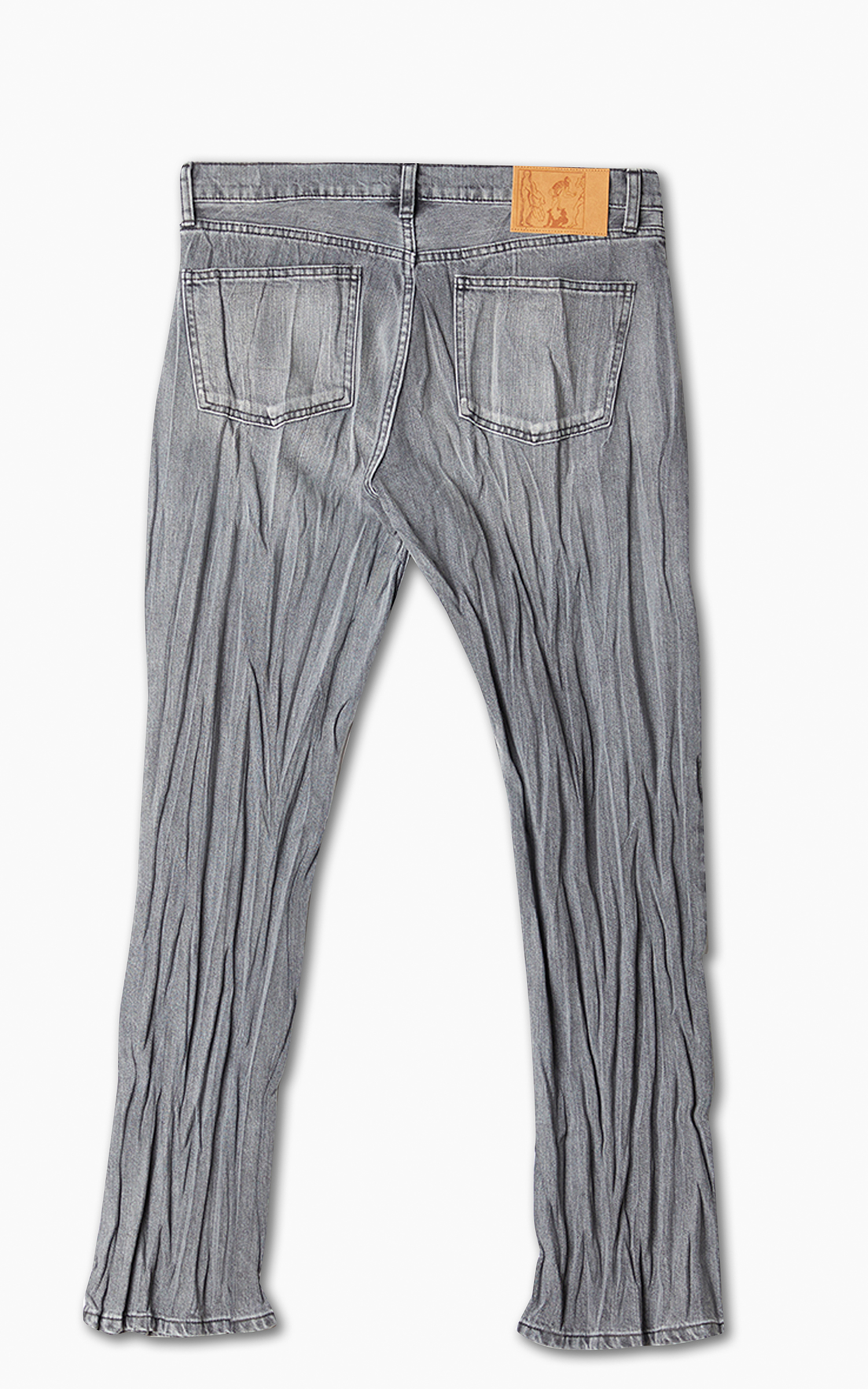 Martine Rose Crinkle Straight Leg Jeans Black Cultizm
