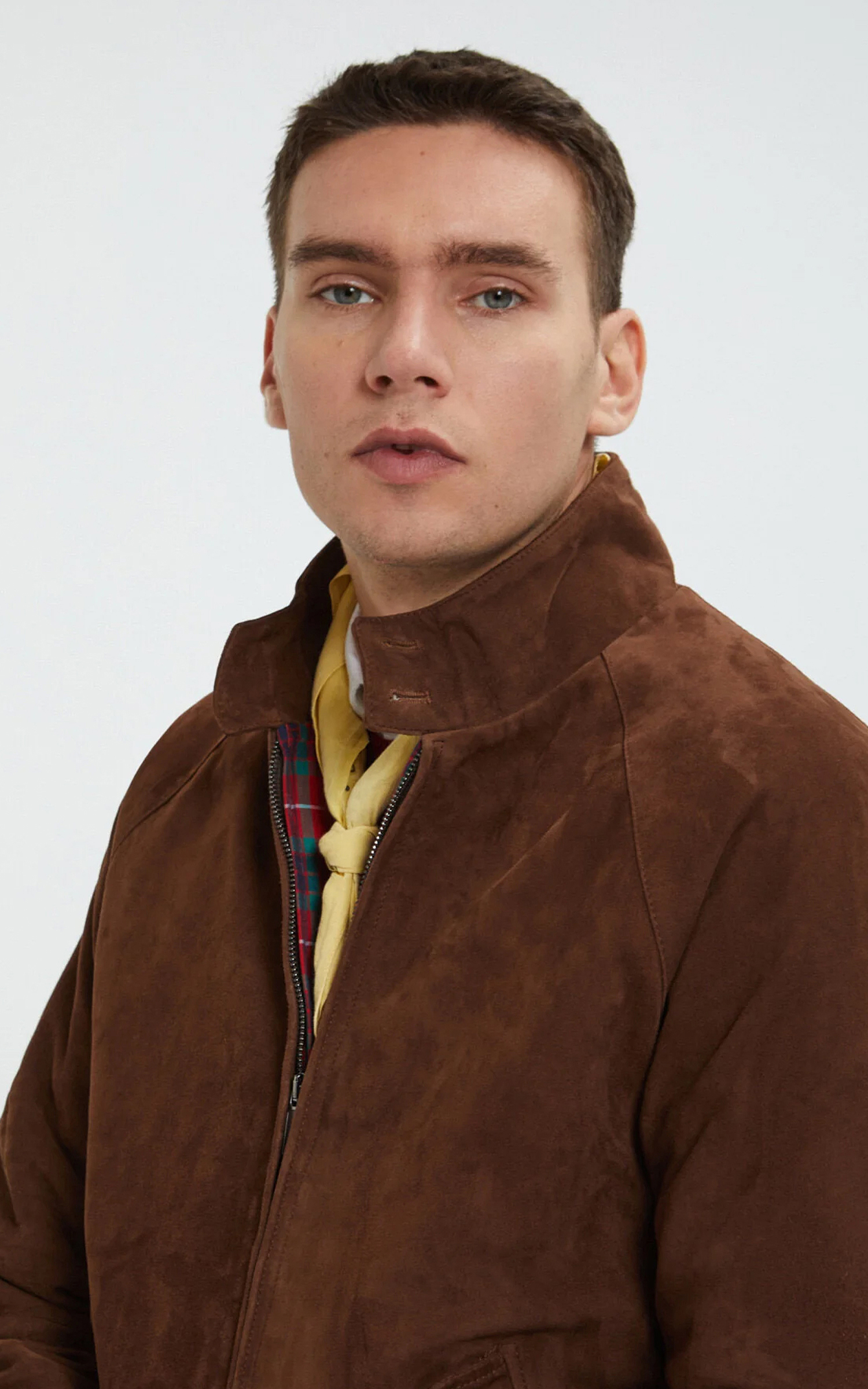 Baracuta G9 Suede Classic Harrington Jacket Chocolate | Cultizm Baracuta G9 Suede Classic Harrington Jacket Chocolate | Cultizm