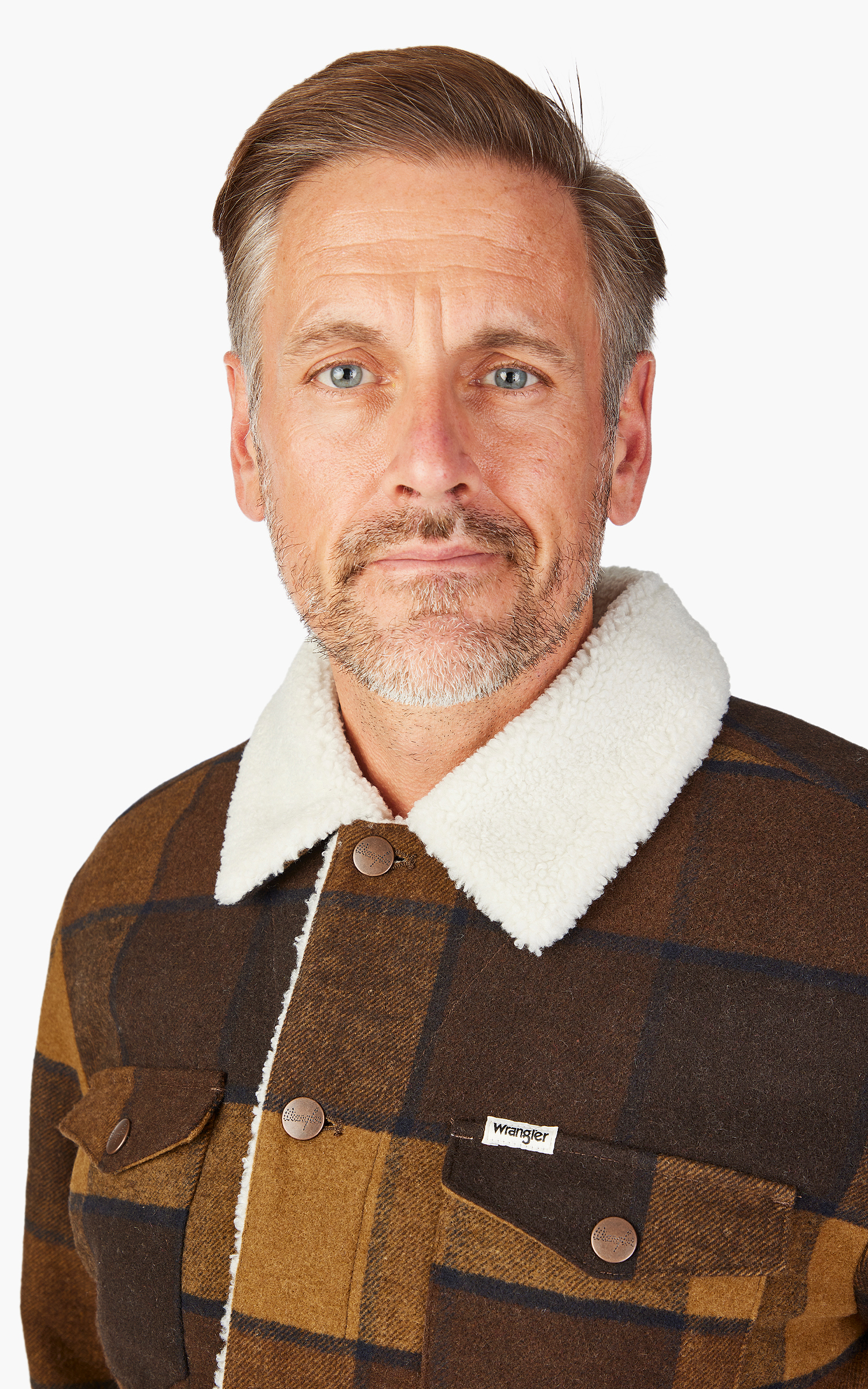 Wrangler Wool Trucker Jacket Yellow Check | Cultizm Wrangler Wool Trucker Jacket Yellow Check | Cultizm