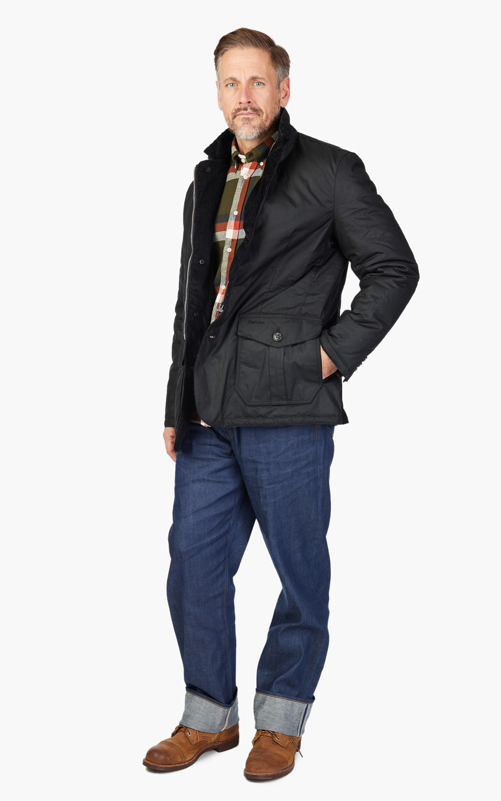 Barbour Winter Lutz Wax Jacket Black Cultizm