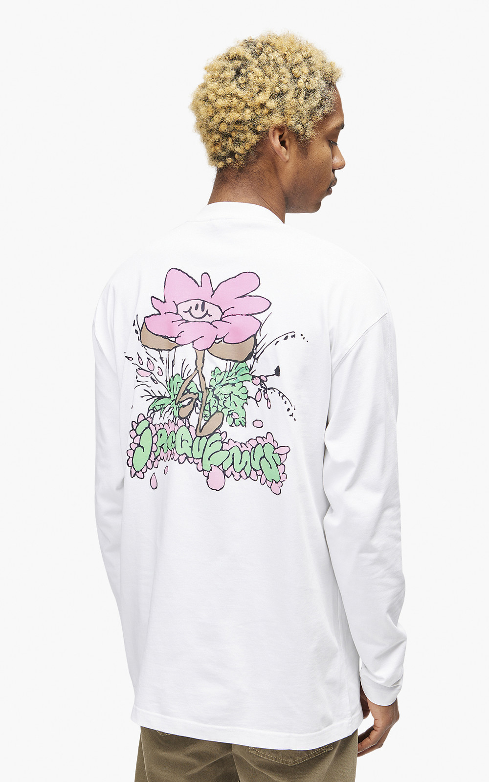 Jacquemus Le T-Shirt Desenho L/S Print Marguerita White Jacquemus Le T-Shirt Desenho L/S Print Marguerita White