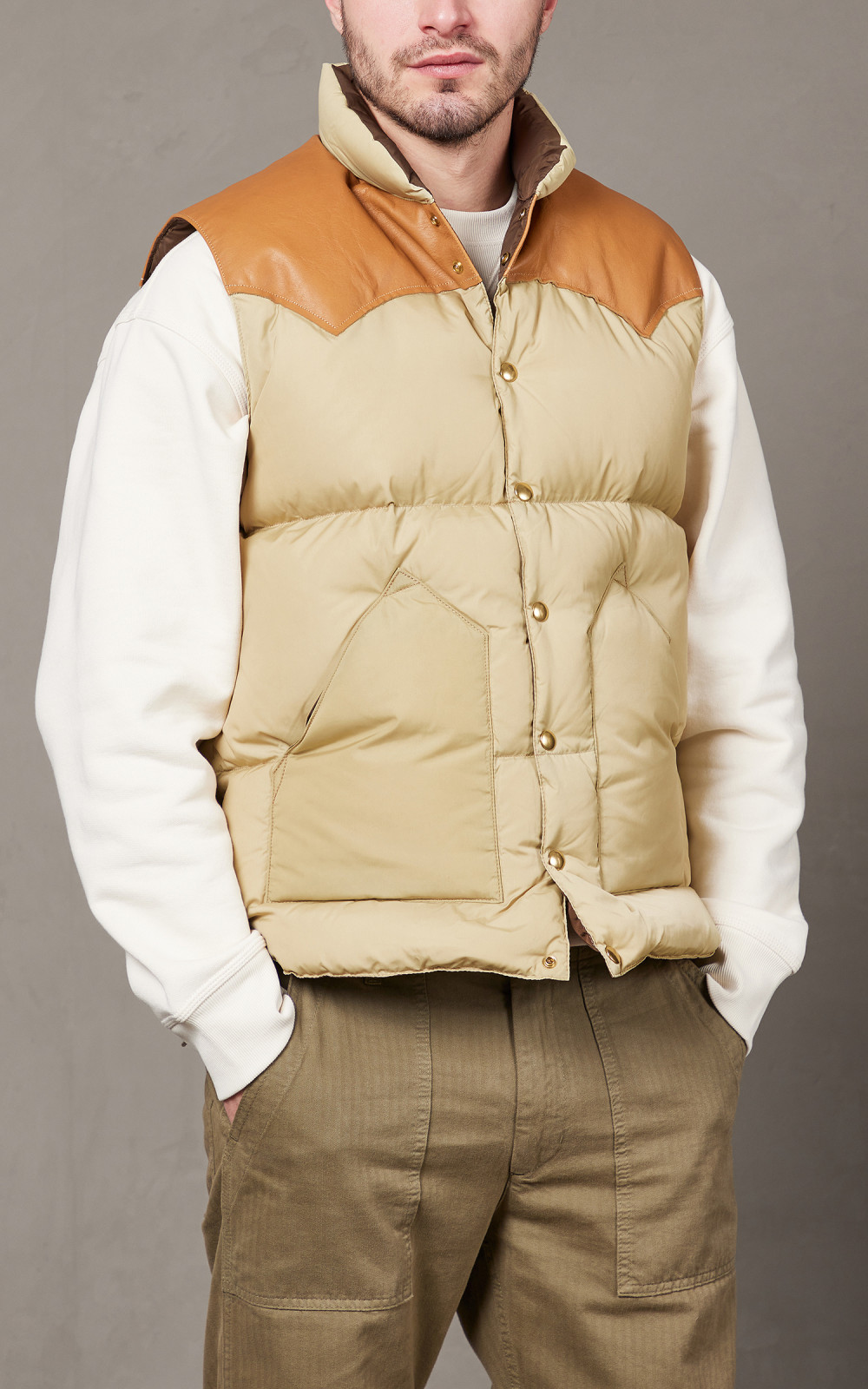 Rocky Mountain Featherbed Down Vest Tan | Cultizm Rocky Mountain Featherbed Down Vest Tan | Cultizm